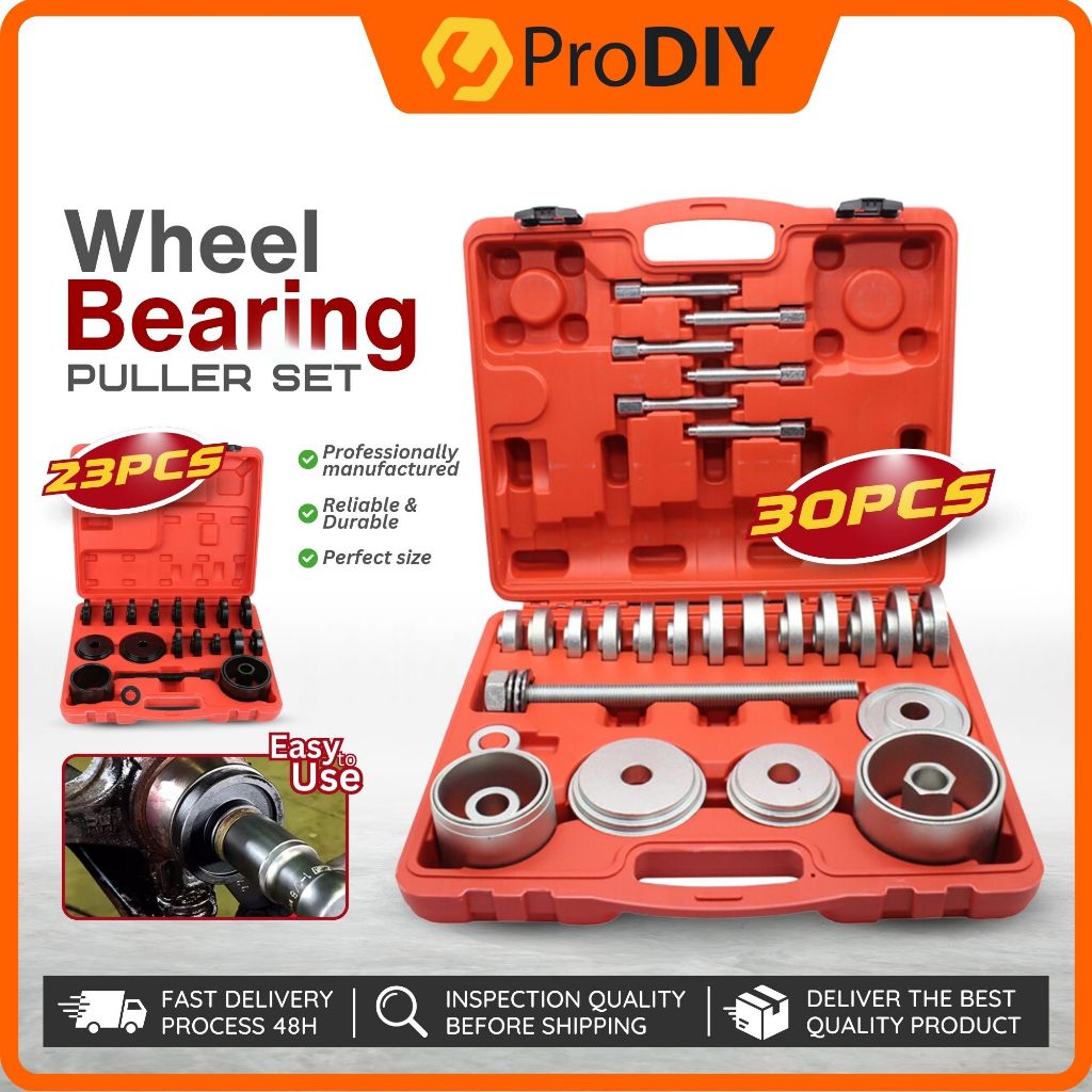 23pcs & 30pcs Front Wheel Bearing Puller Tools Set Installer Drive Hub ...