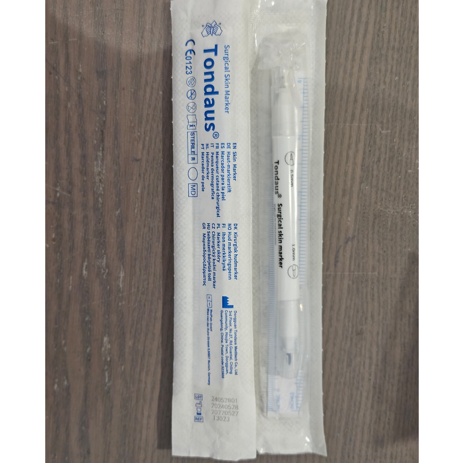 Surgical Skin Marker + Measuring Ruler | Purple | Scrub Resistant ...