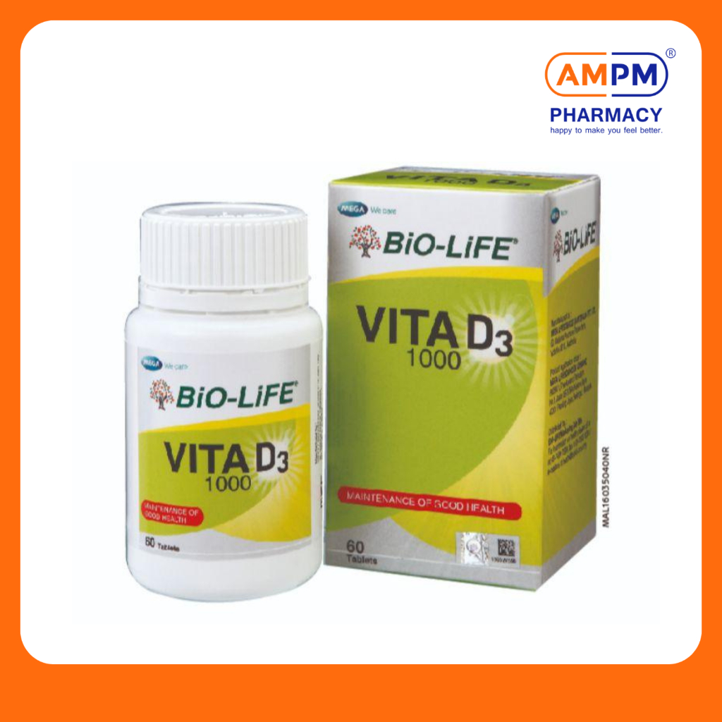 BIO-LIFE Vita D3 1000iu Tablet (60's) | Shopee Malaysia