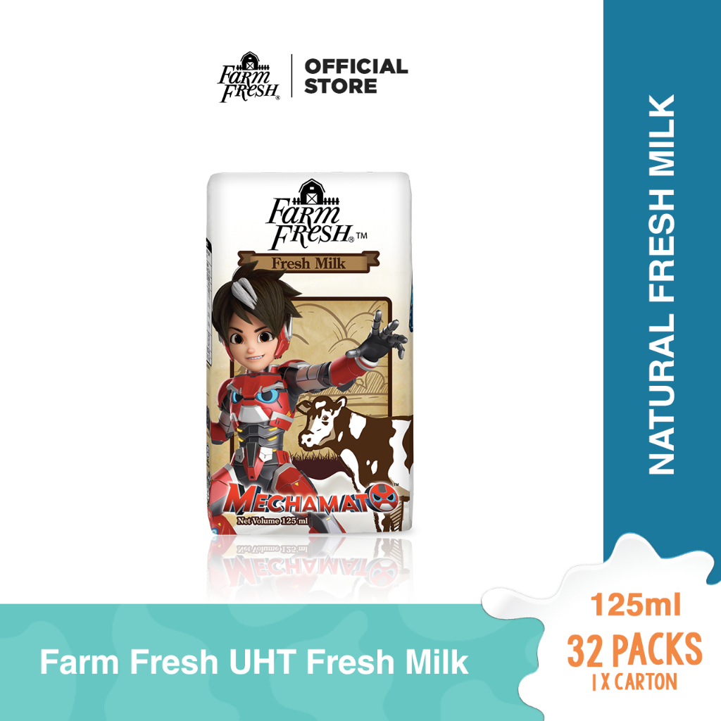 Farm Fresh UHT Fresh Milk 125ml x 32 Packs | Shopee Malaysia