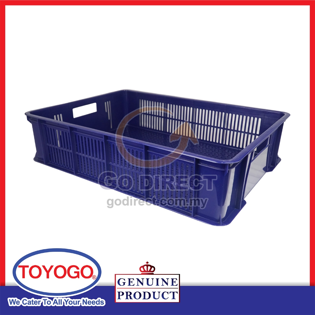 1 X TOYOGO 46L Industrial Stackable Basket Container Vegetable Storage ...