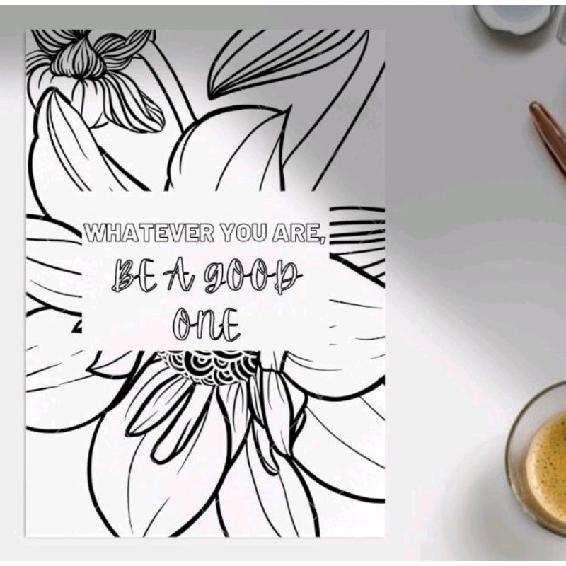 Colouring Pages / Kertas Mewarna Set 2 Quotes 15 pages | Shopee Malaysia