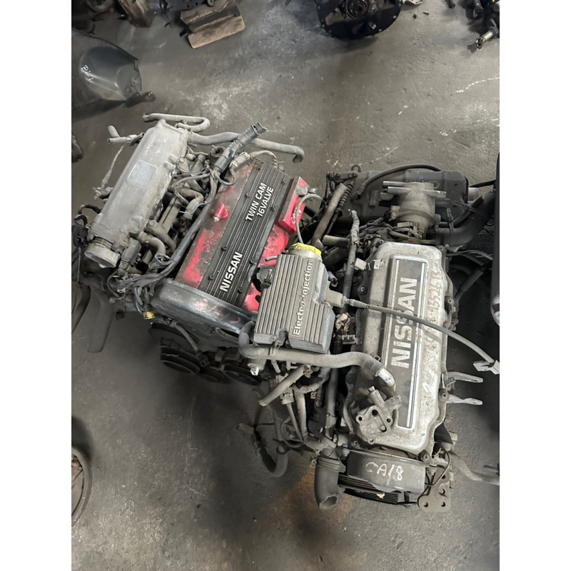 Nissan engine CA18E, CA18i, CA18DE. Used condition halfcut japan ...