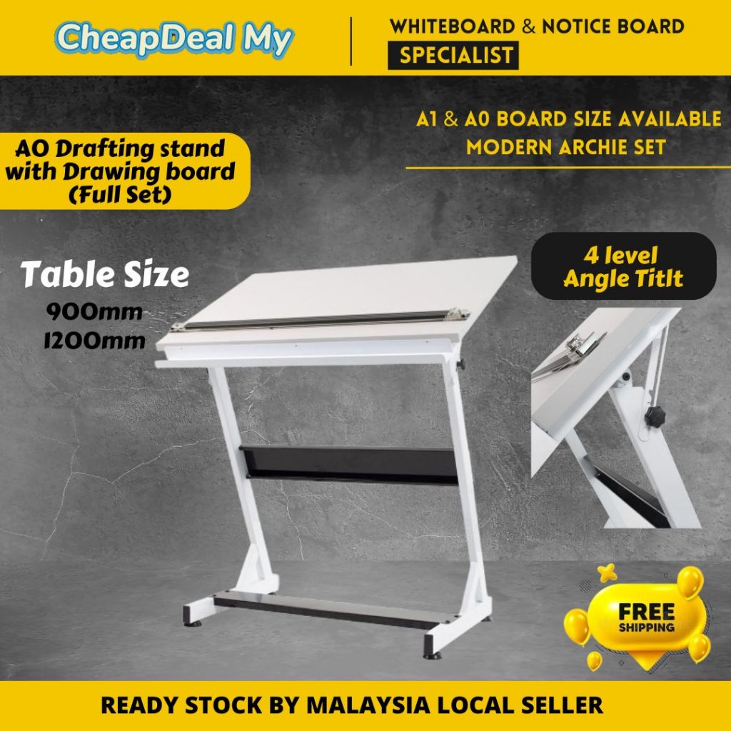 A1 & A0 Modern Drafting Stand With Drawing Board Drafting Table ...