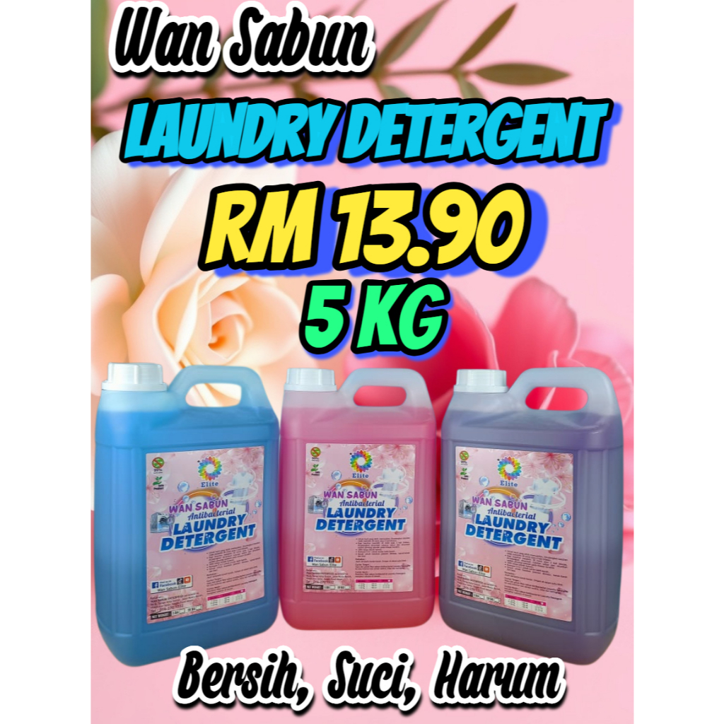 SABUN DOBI WANGI 5 kg / 5 LITER PENCUCI PAKAIAN / HIGH QUALITY ...