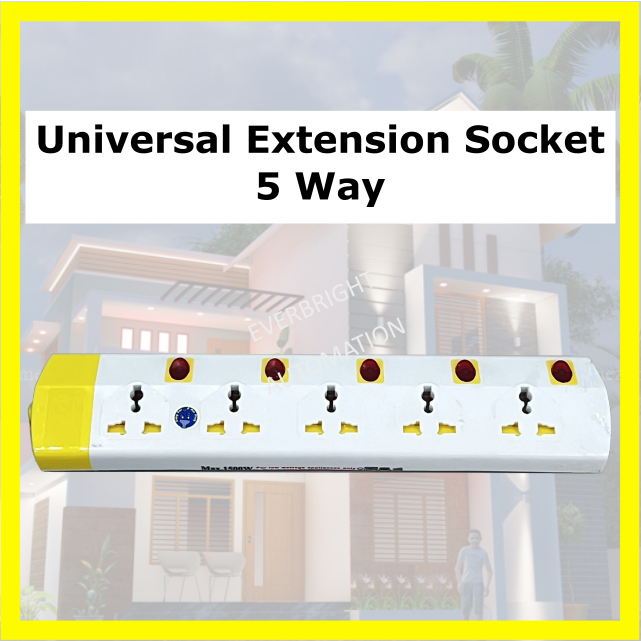 5 Way International Universal Extension Trailing Socket Multi Extension Plug Shopee Malaysia