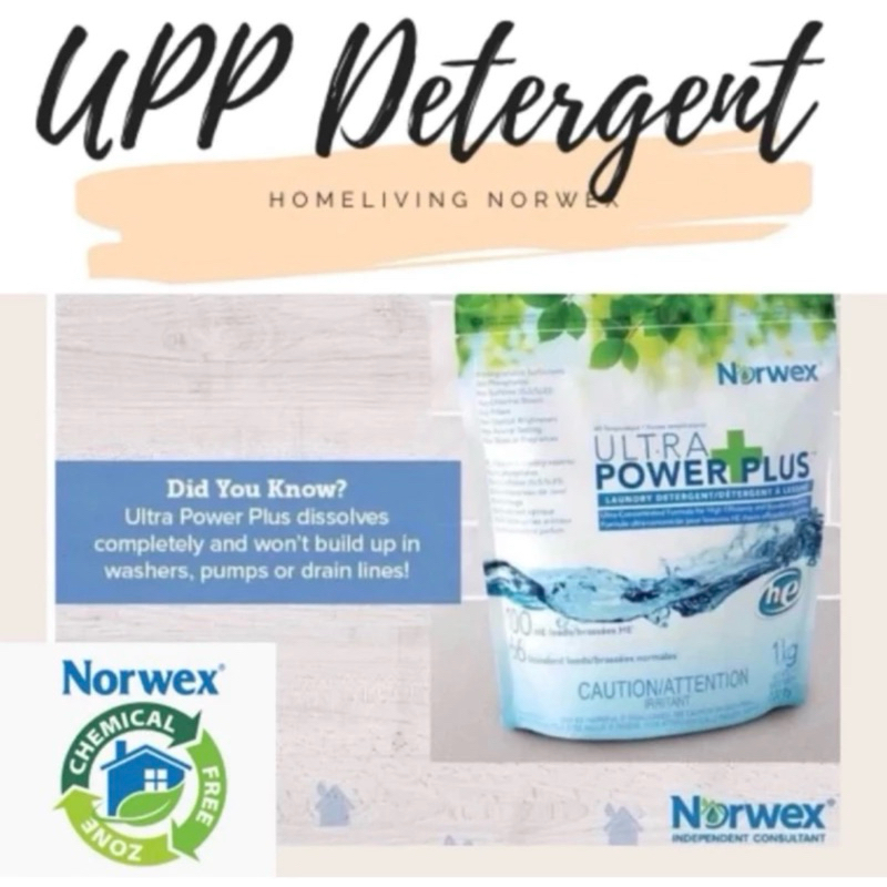Norwex upp detergent 250g, 500g and 1kg and laundry detergent strip and ...