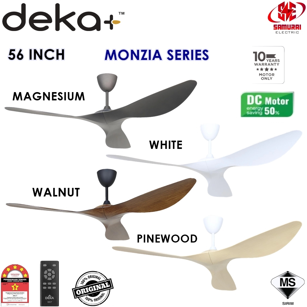 Deka+ 56" DC Kipas Ceiling With 24 Pilihan Kelajuan MONZIO 56 Magnesium ...