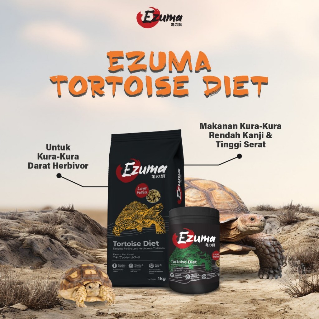 [Furbies Pet Store ] 1KG EZUMA Tortoise Diet | Shopee Malaysia