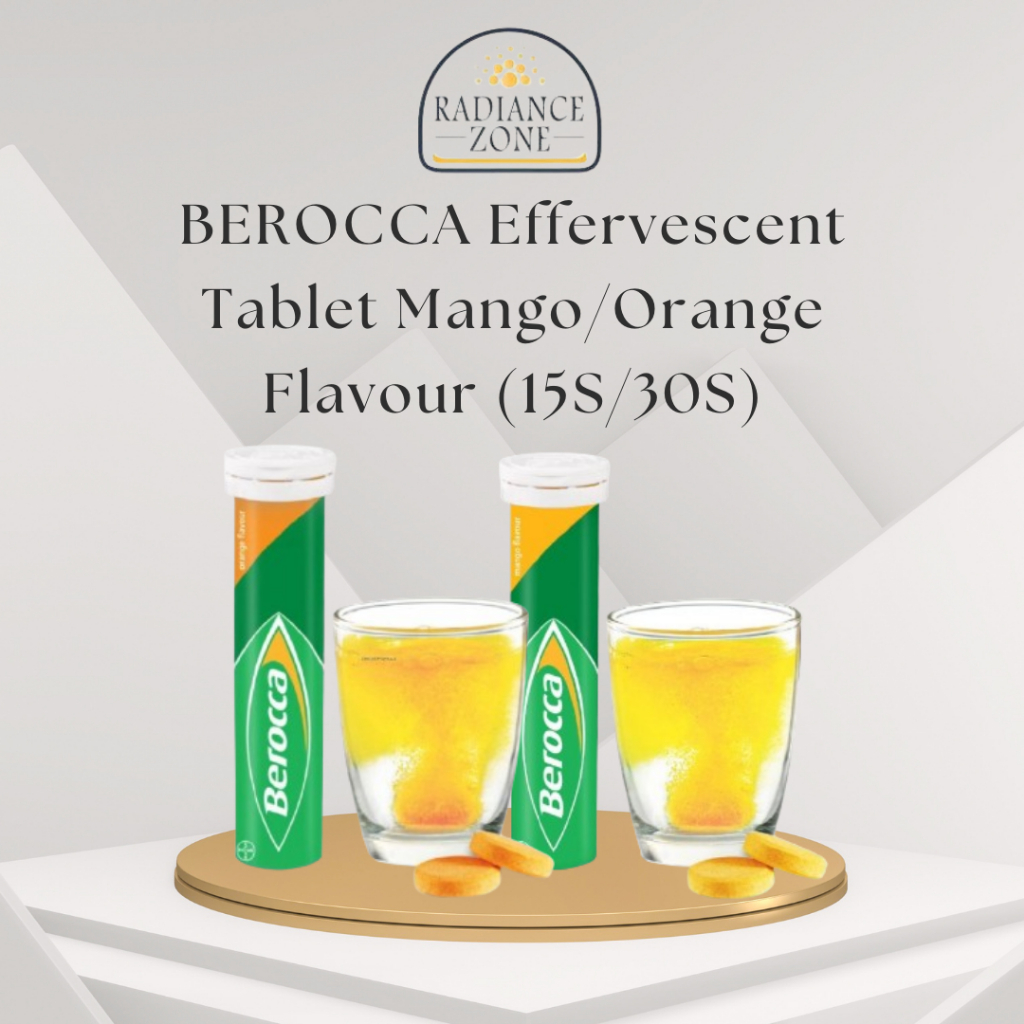 Berocca Effervescent Tablet 15's & 30's (Orange/ Mango) | Shopee Malaysia