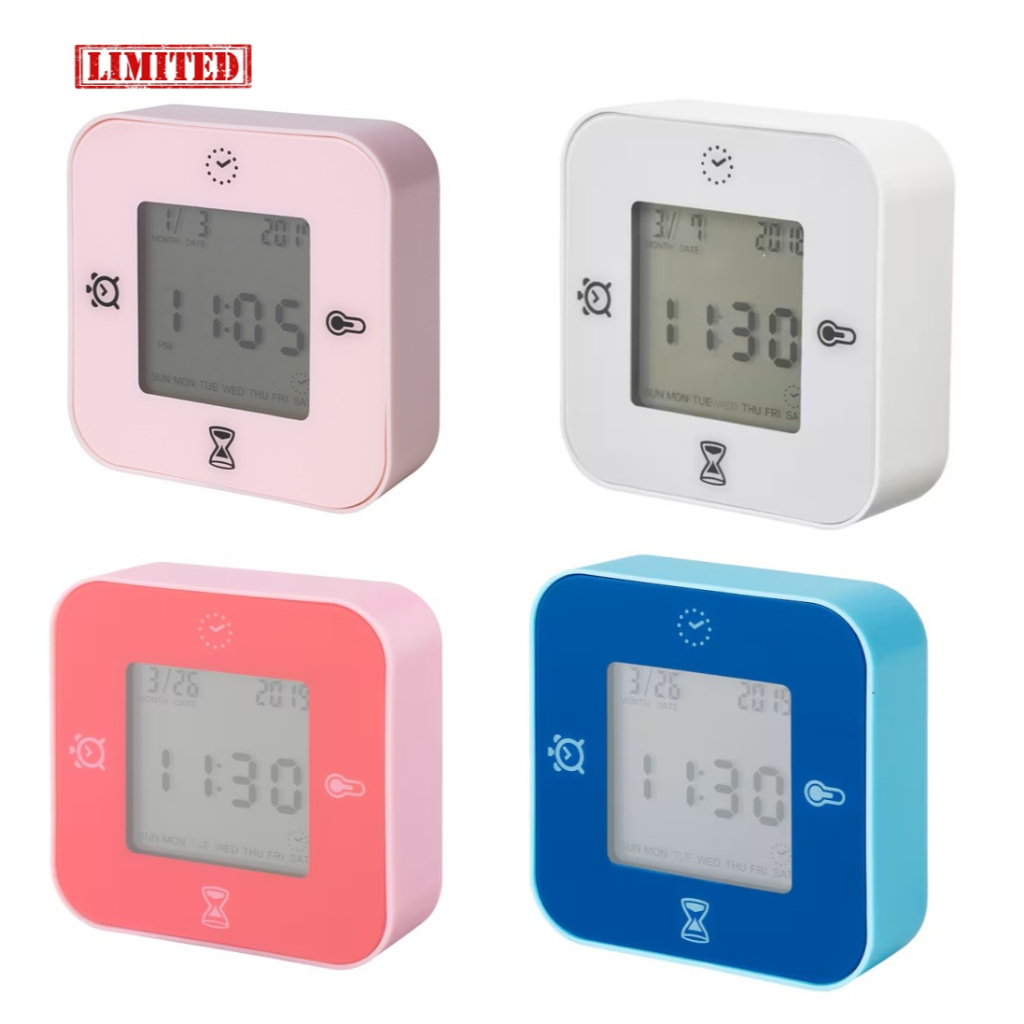 IKEA LOTTORP KLOCKIS Digital Clock | thermometer | alarm | timer | Jam | termometer | penggera ...