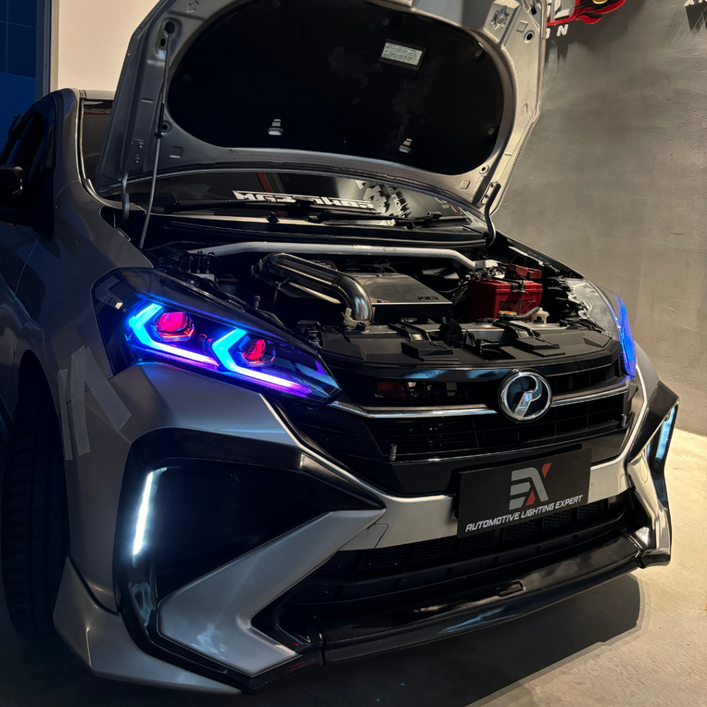 PERODUA MYVI FACELIFT 22-23 LED HEADLAMP - BMW DESIGN - RGB RUNNING ...