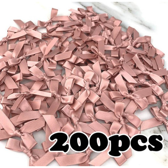 200 pcs (+-3pcs) Ribbon bows Small size Polyester Satin ribbon Bow ...