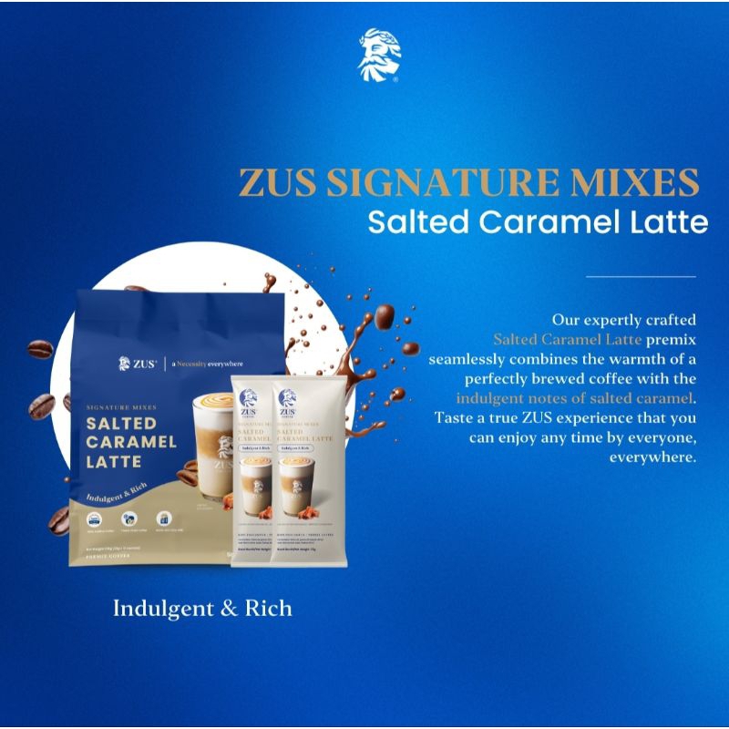 ZUS Signature Mixes Coffee - 12'sachet Salted Caramel/ Mocha/ Caffe ...