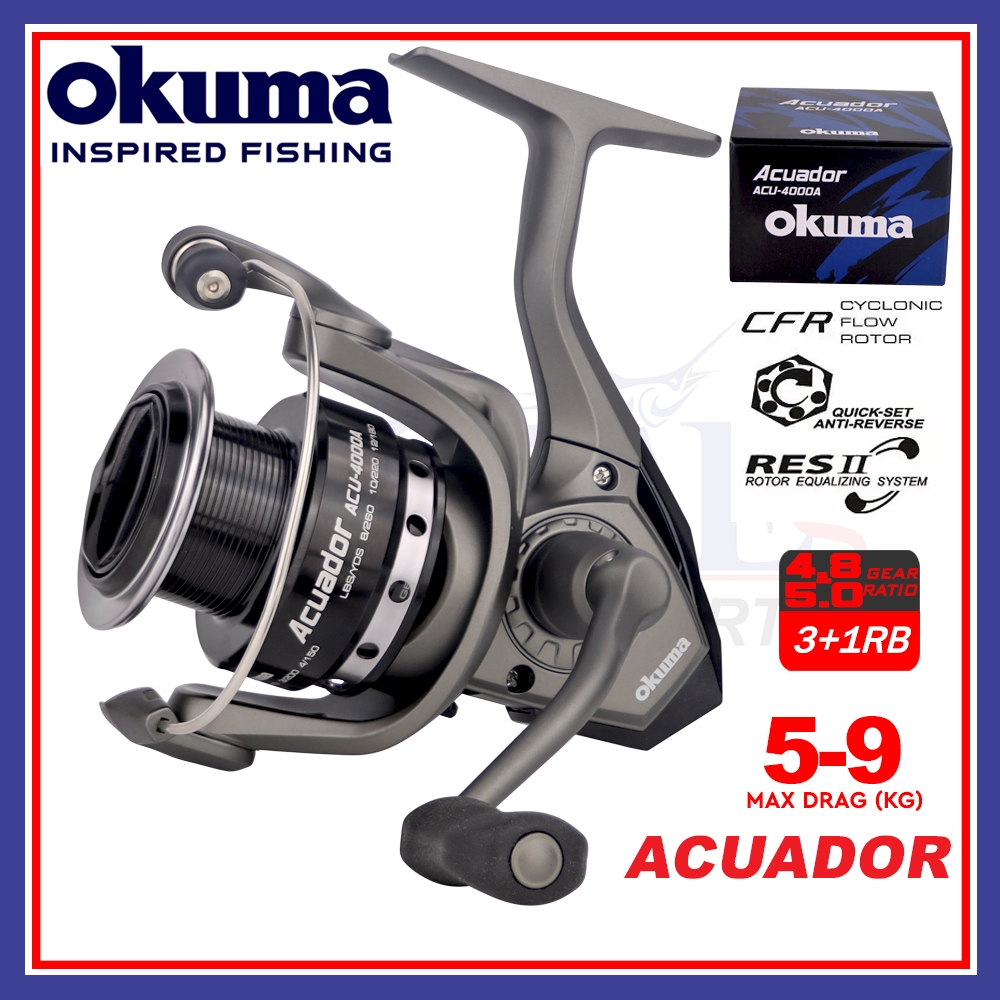 Okuma Acuador Mesin Pancing Spinning | Air Masin | Air Tawar | TCE ...