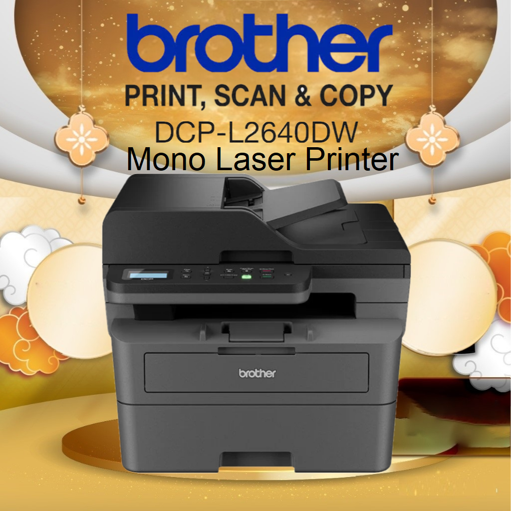 Brother DCP-L2640DW PRINTER Mono Laser Print Scan Copy Wi-Fi Wireless ...