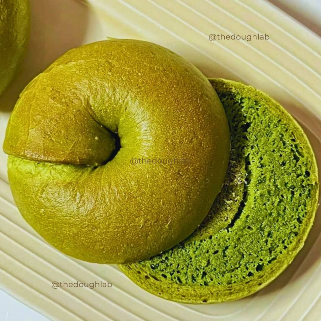 (6pcs) Matcha Fillings Wholemeal Bagels (6粒) 抹茶奶酥全麦贝果 - 低糖低油 Low Sugar ...