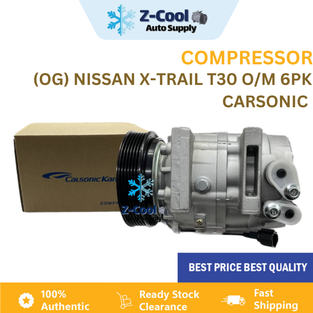 Compressor Car Aircond ORIGINAL NEW CALSONIC Nissan X-TRAIL T30 Old ...
