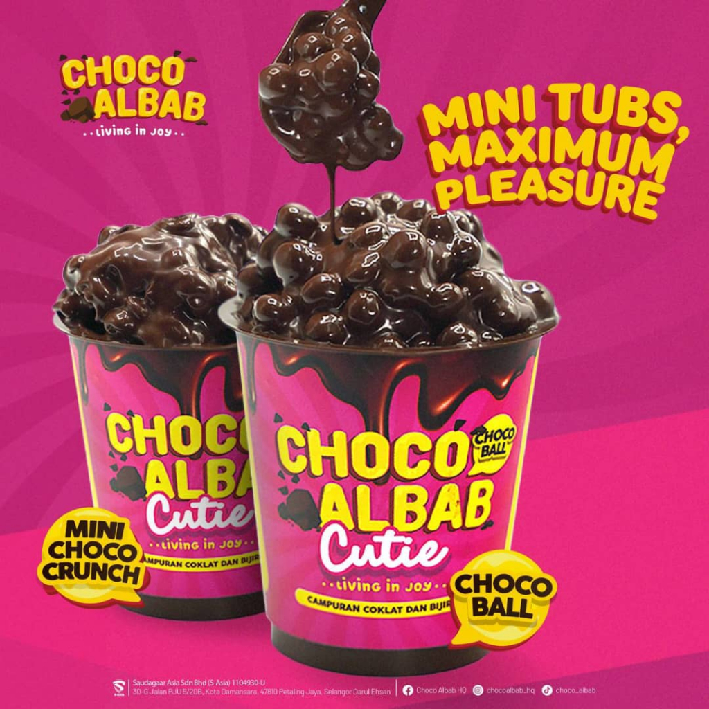 CUTIE CHOCO ALBAB (CHOCO CRUNCH & CHOCO BALL)/ MINI CHOCOTUB/ CHOCO JAR ...