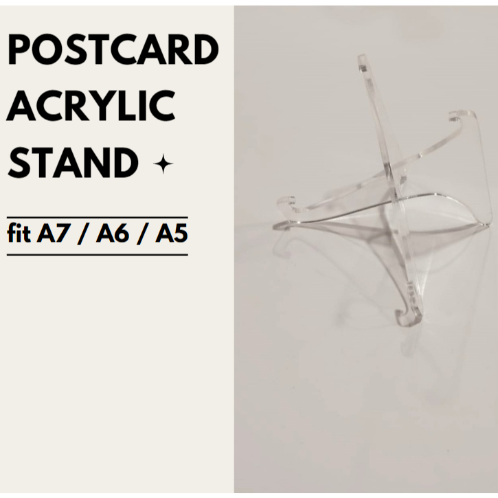 𝗣𝗥𝗜𝗡𝗧 𝗦𝗢𝗨𝗥𝗖𝗘 - Card Stand / Postcard Stand / Calendar Stand (Clear ...