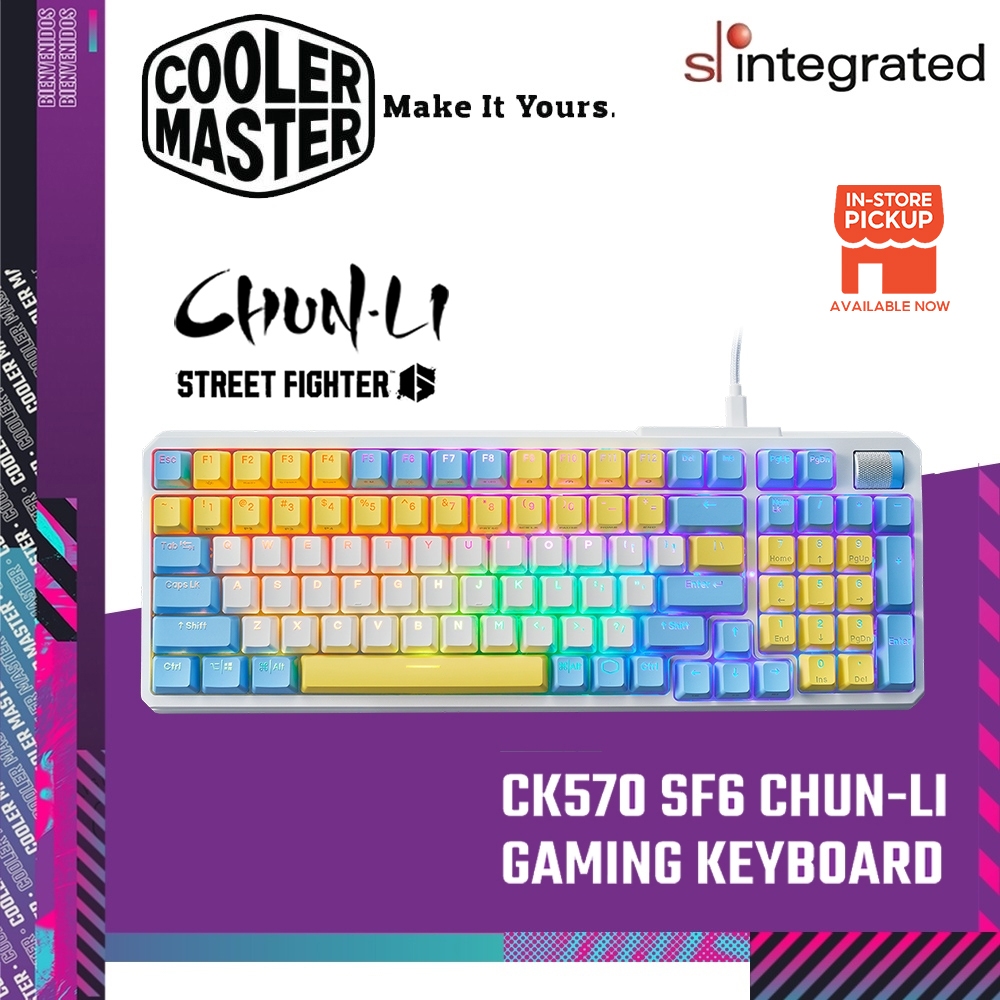 Cooler Master CK570 SF6 Chun-Li Edition Gaming Keyboard - Cherry MX Red ...