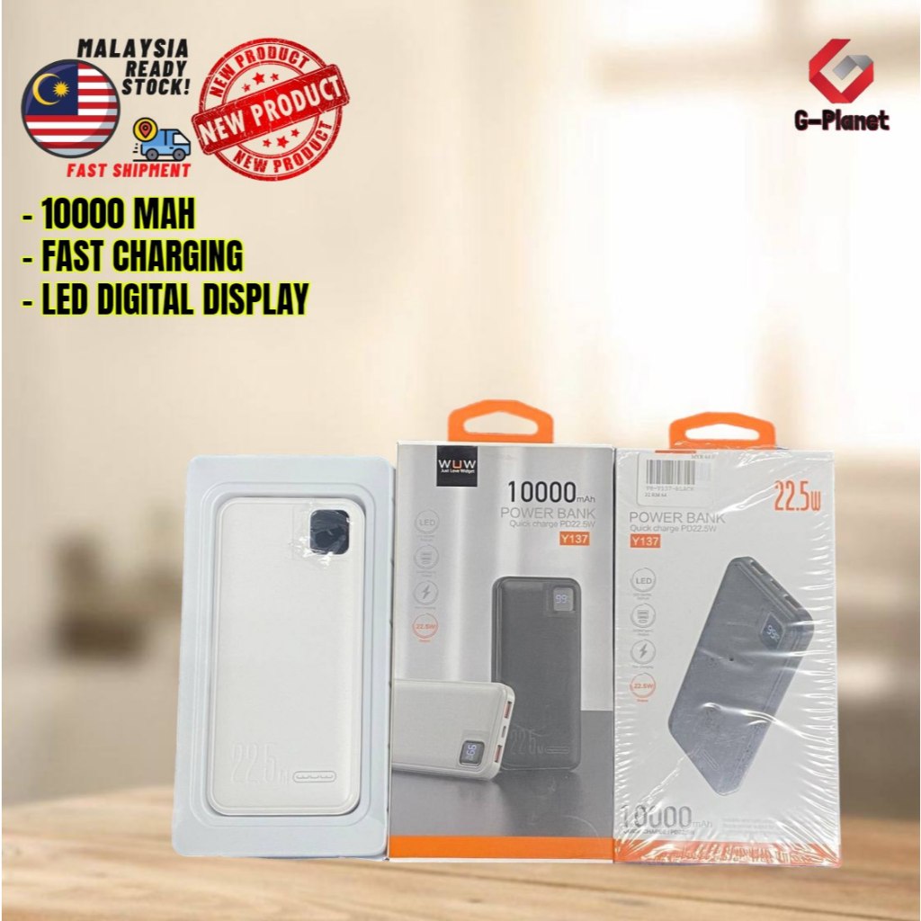WUW 10000 Mah Y137 Battery Led Display Mobile Phone Wireless Fast ...