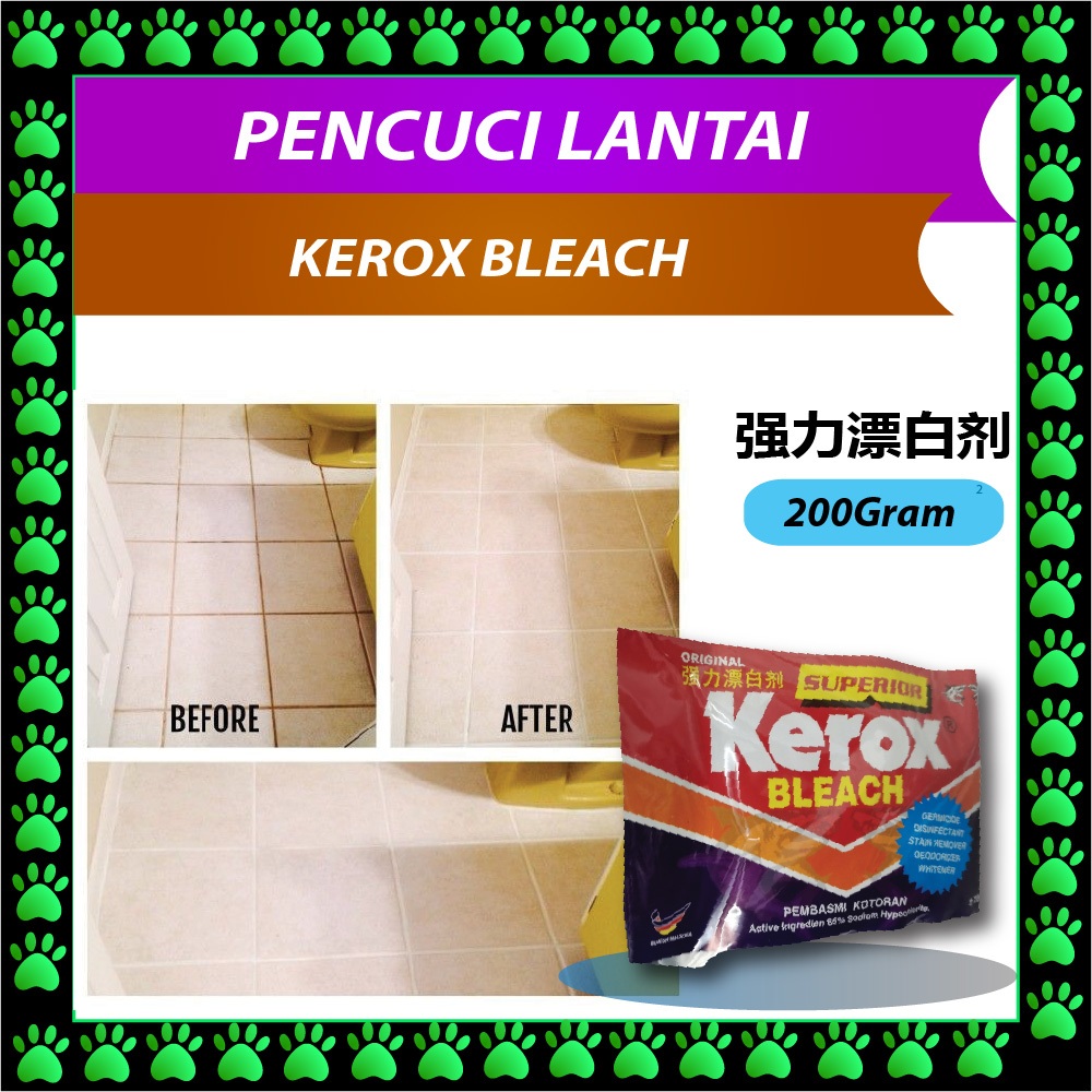 200G Kerox Bleach Powder for Floor Cleaning / Pencuci lantai Heavy ...