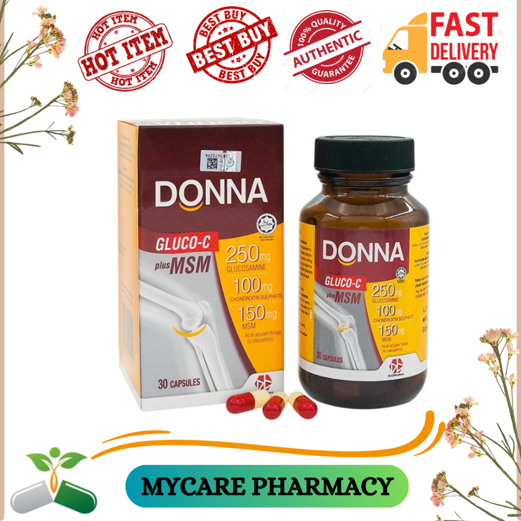 Donna Gluco-C Plus MSM Capsule (30's) New | Shopee Malaysia