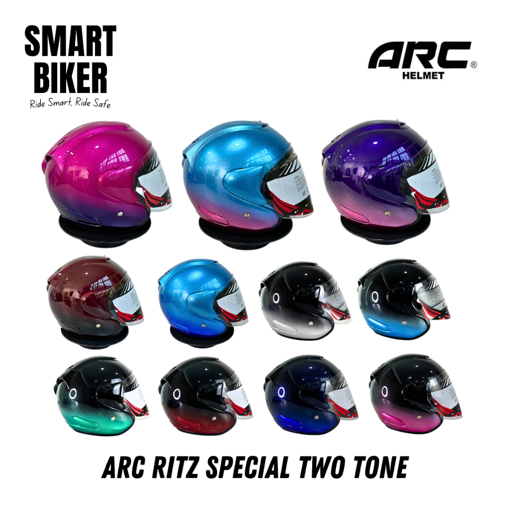 ARC Ritz Two Tone Helmet 2024 Raya Special Color Original SIRIM ...