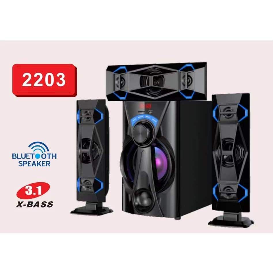 DJACK AK-2203 3 in 1 Wireless Bluetooth Digital Audio System Subwoofer ...