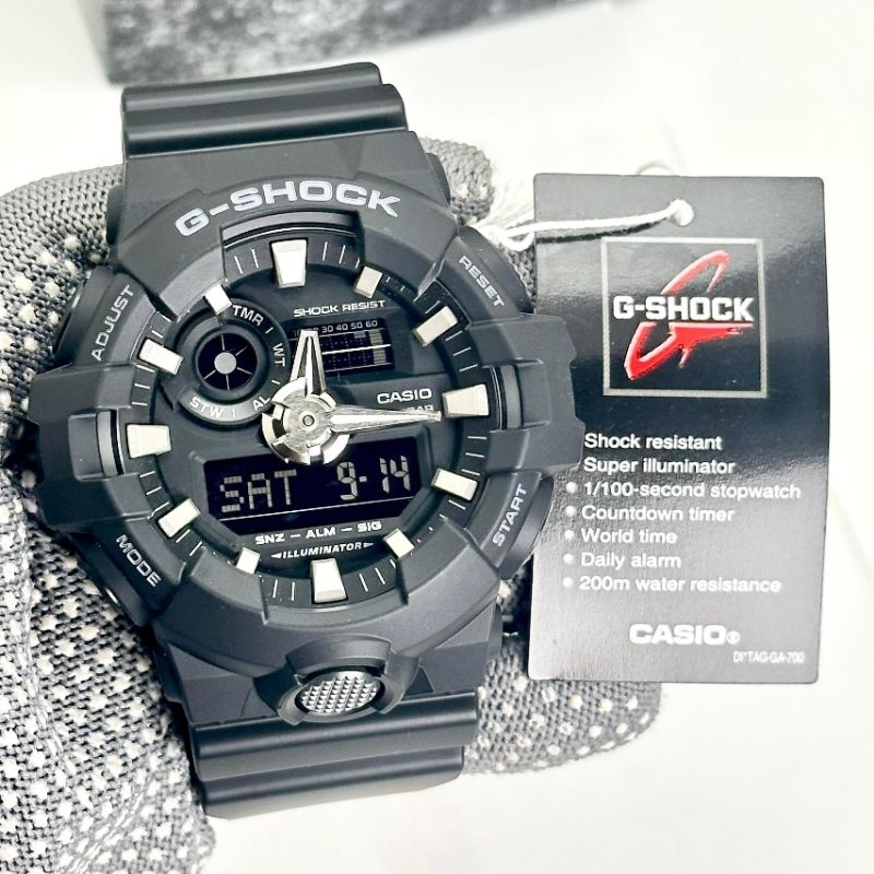 ORIGINAL CASIO GSHOCK GA-700-1BDR / GA-700 / GA700 / COMPLETE SET 1 YEAR WARRANTY | Shopee Malaysia