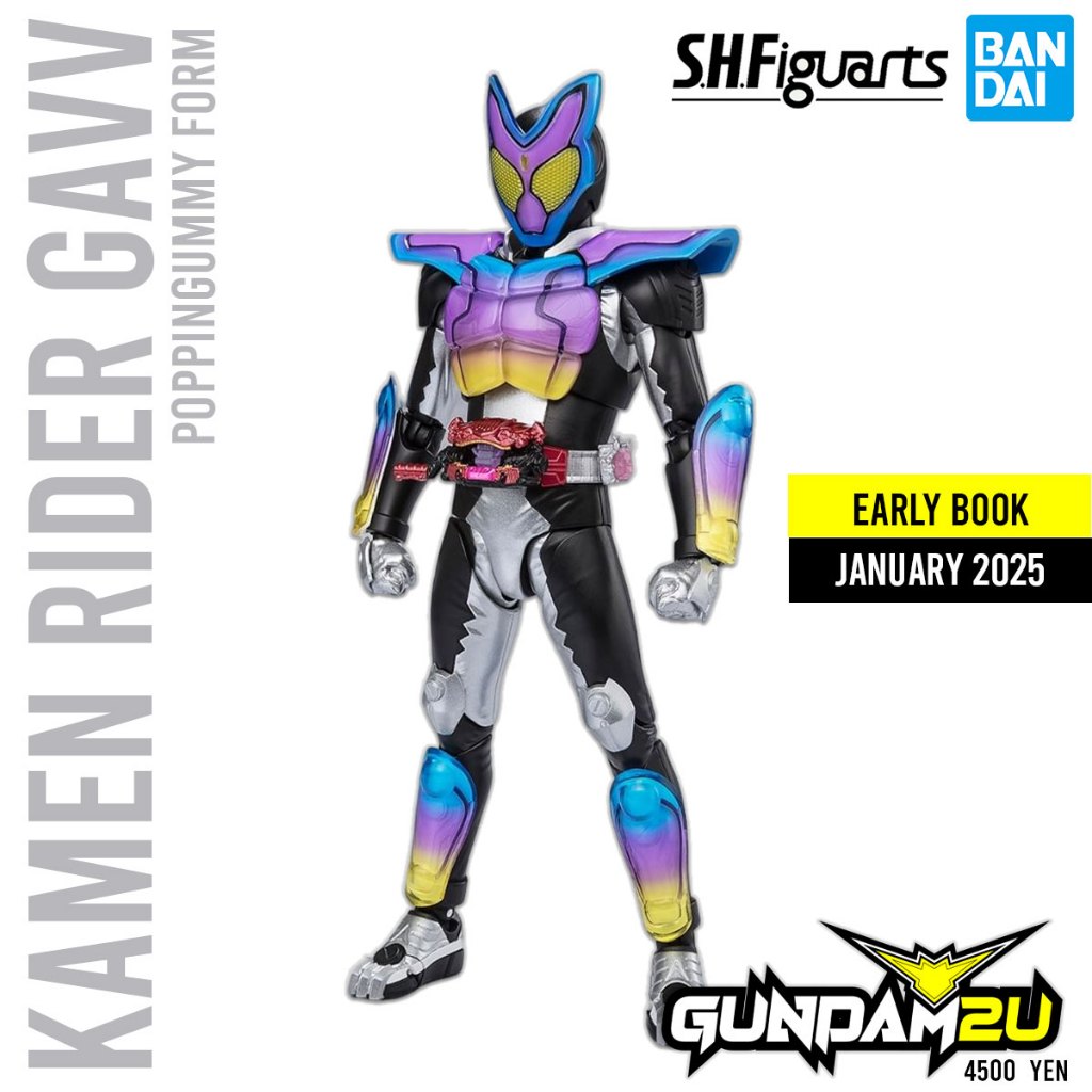 G2UEB BANDAI SHF Kamen Rider Gavv Poppin Gummy Form 1st Production ...