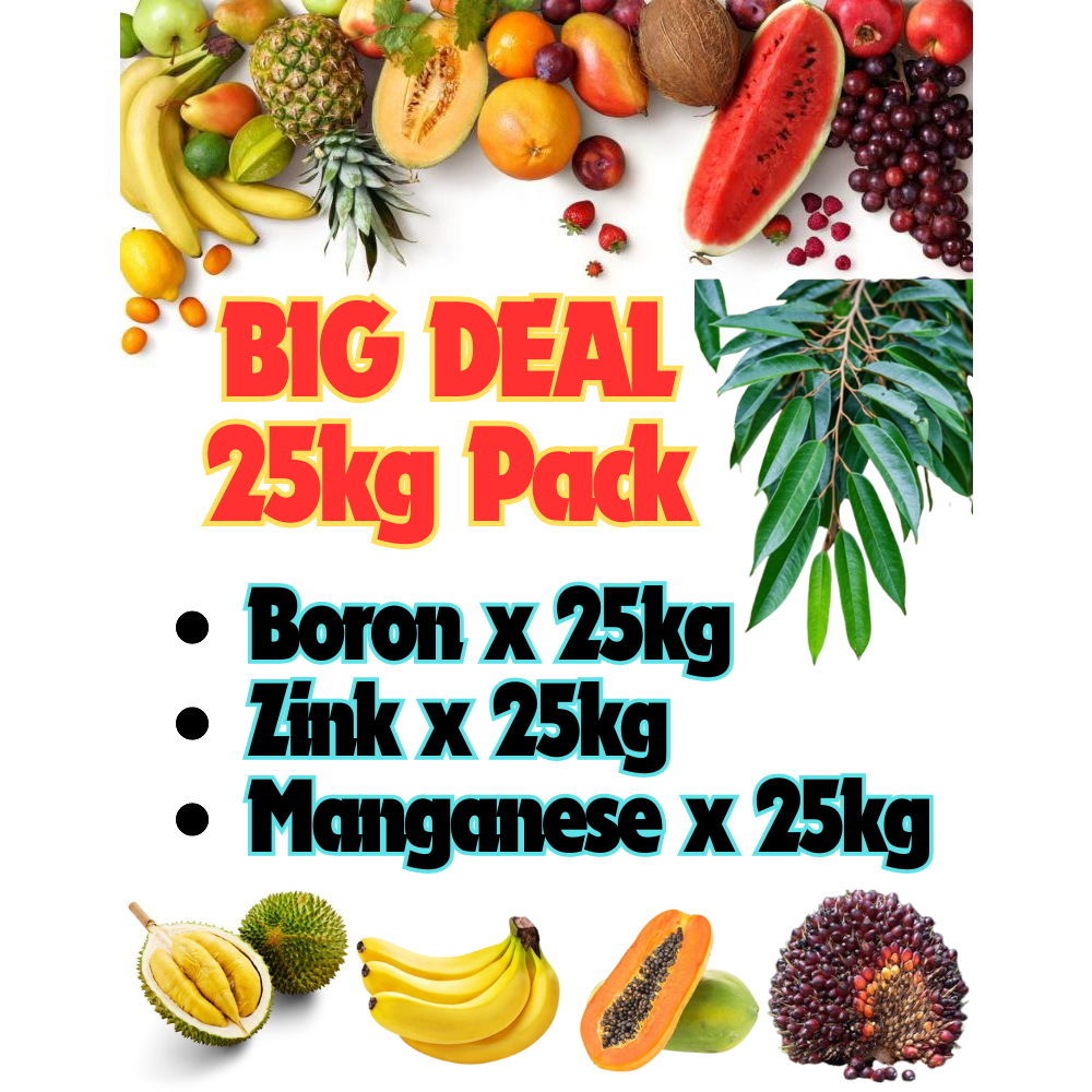 Big Deal - Boron, Zink, Manganese 25kg Pack | Shopee Malaysia