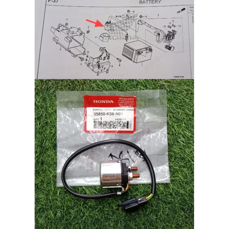 Honda Rs150 Stater Magnetic Switch Assy 35850-K56-N01 1pcs | Shopee ...