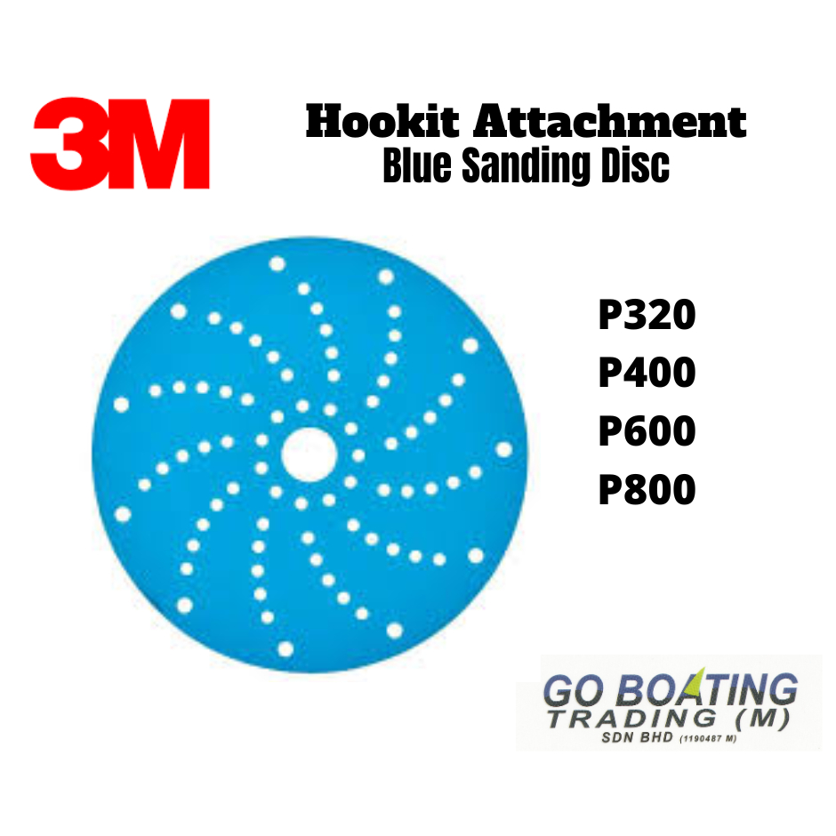 3M HOOKIT ATTACHMENT BLUE ABRASIVE DISC MULTI-HOLE 321U | Shopee Malaysia