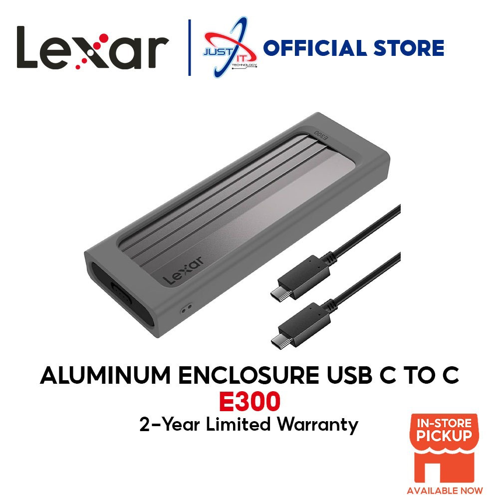 Lexar E300 M.2 SSD Enclosure USB 3.2 Gen 2 LPAE300-RNBNG / Lexar E100 SSD Enclosure USB 3.2 ...