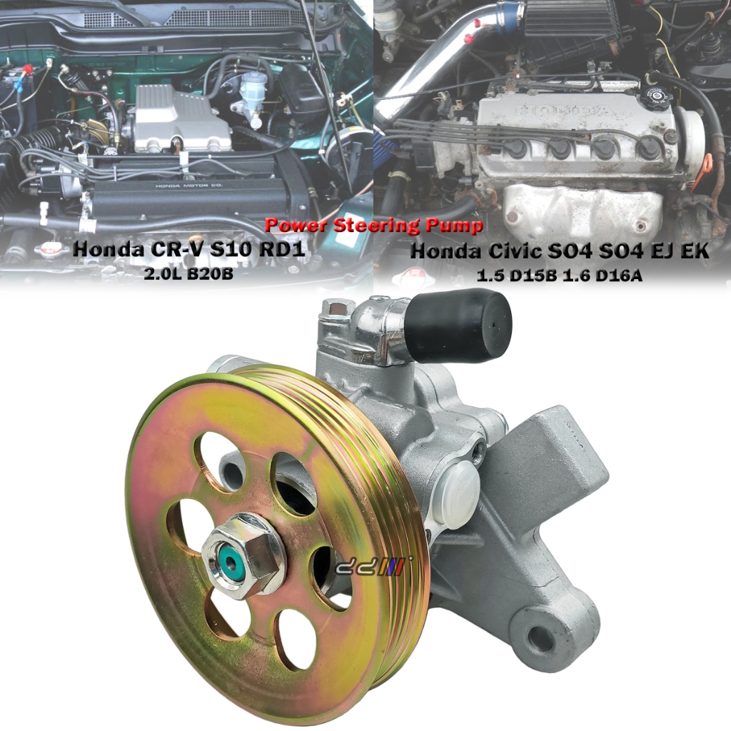 [READY STOCK] Honda CRV S10 CR-V RD1 RD2 RD3 2.0 B20B 1997-2001 Power Steering Pump Civic SO4 EJ ...