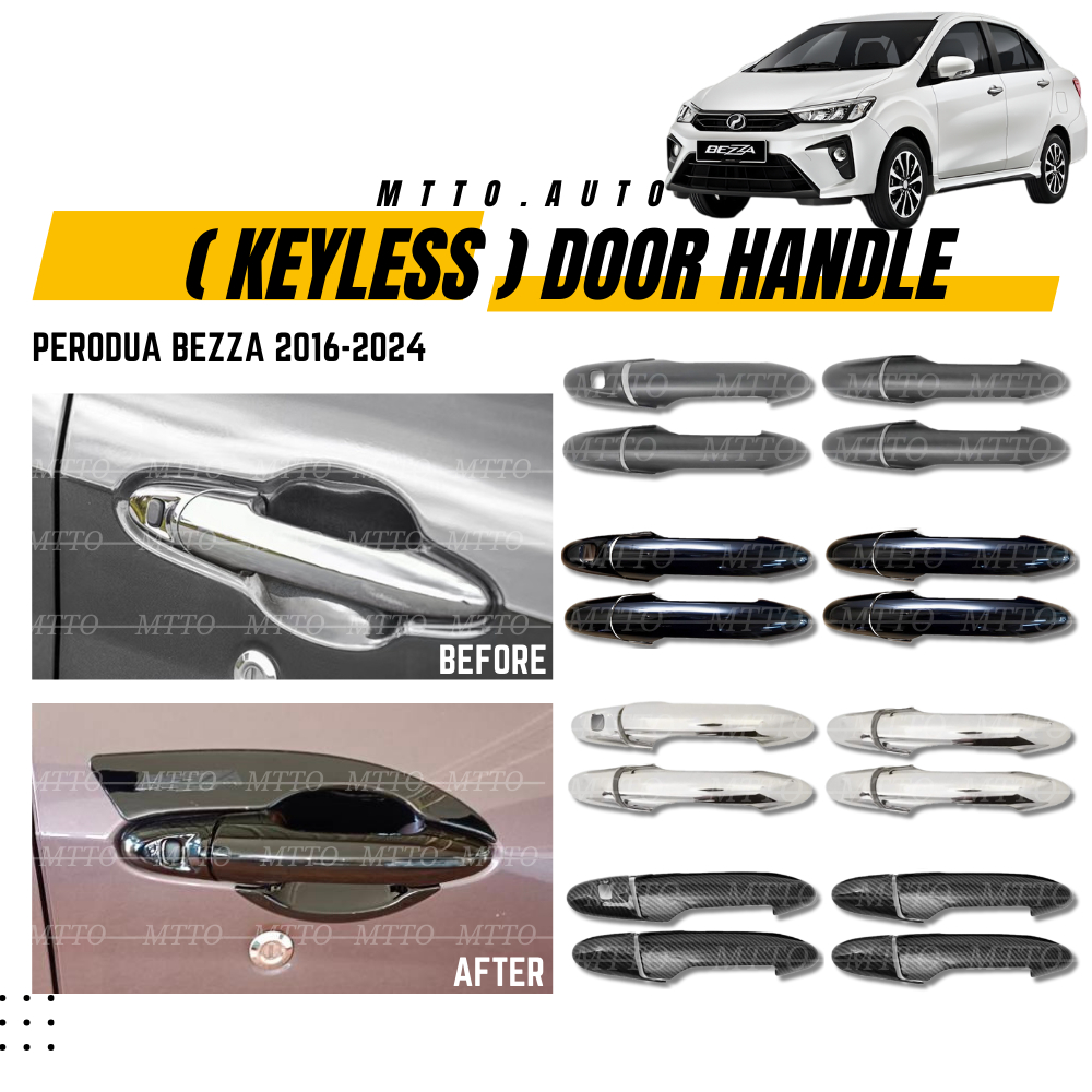 MTTO Perodua Bezza 2016-2024 ( Keyless ) Exterior Car 4Pcs Door Handle ...