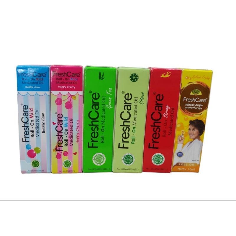 FreshCare Minyak Angin/Roll-On Medicated Oil Strong/Citrus/GreenTea ...