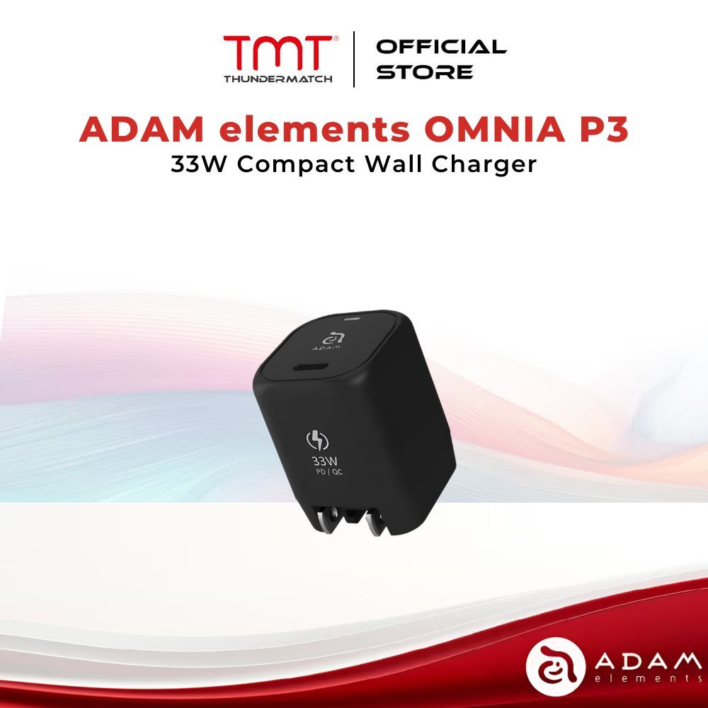 ADAM elements OMNIA P3 USB-C 33W Compact Wall Charger | Shopee Malaysia