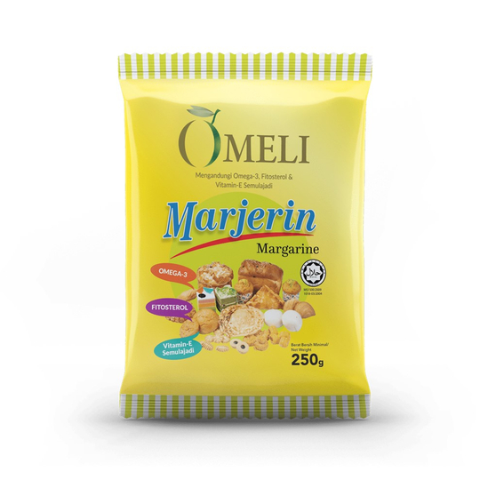 Omeli Marjerin dgn Omega-3 /Margarine/Baking Marjerin (250g ) | Shopee ...