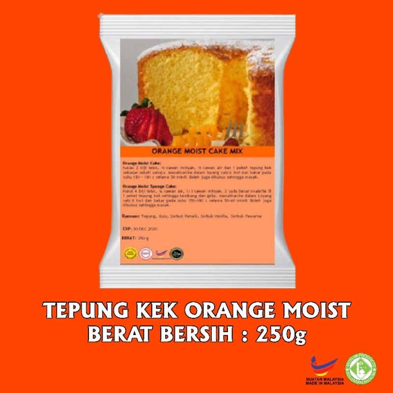 (PROMO) TEPUNG KEK ORANGE MOIST | Shopee Malaysia