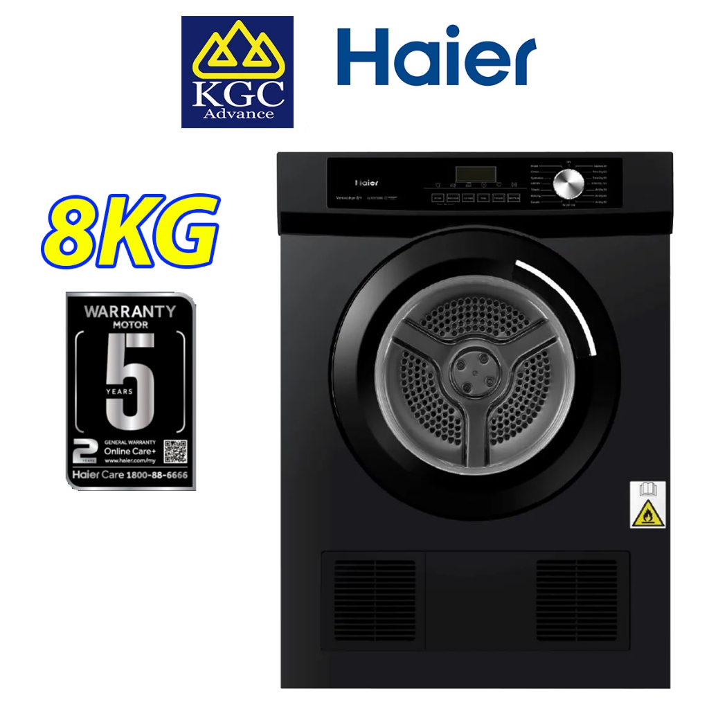 Haier 8KG Front Load Vented Dryer HD80-V939S | Shopee Malaysia
