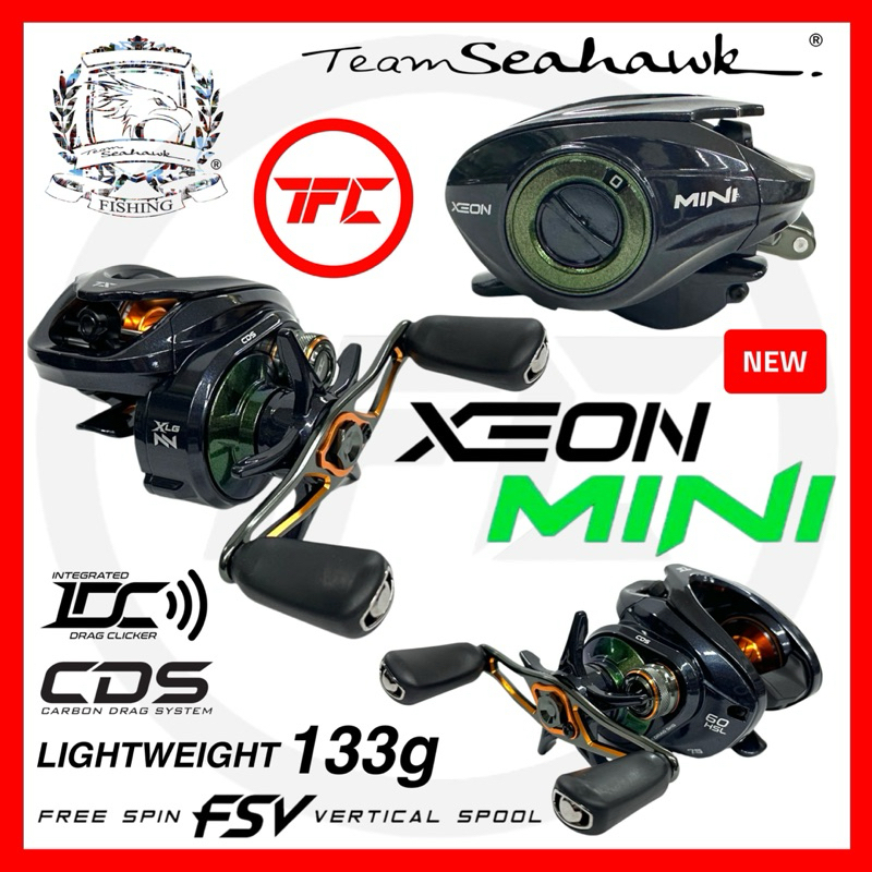 New 2024 Team Seahawk Xeon Mini 60HSL Baitcast Fishing Reel BC ...