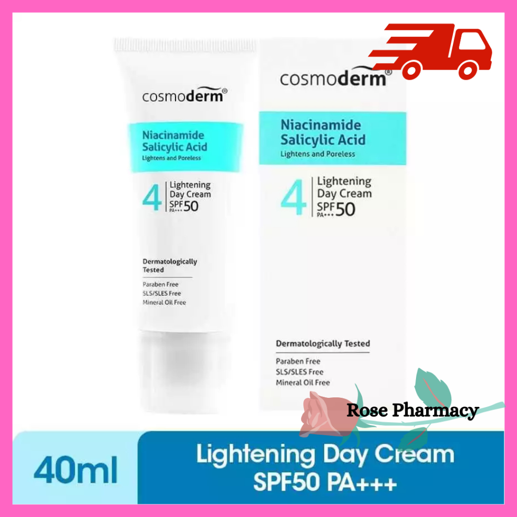 Cosmoderm Niacinamide Salicylic Acid Lightening Day Cream SPF50 PA ...