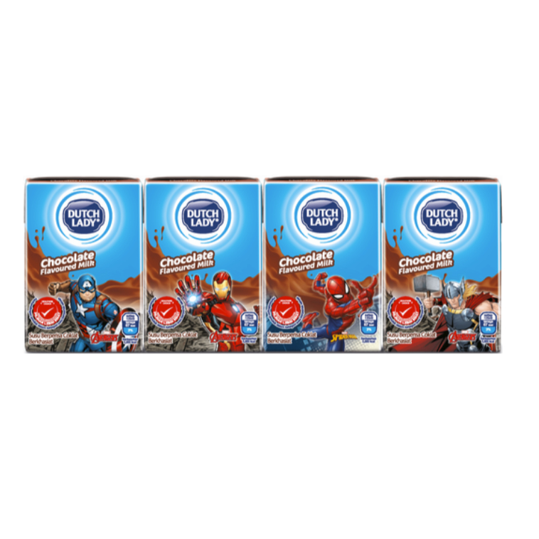 DUTCH LADY UHT MILK MARVEL CHOCOLATE [125ML X4] | Shopee Malaysia
