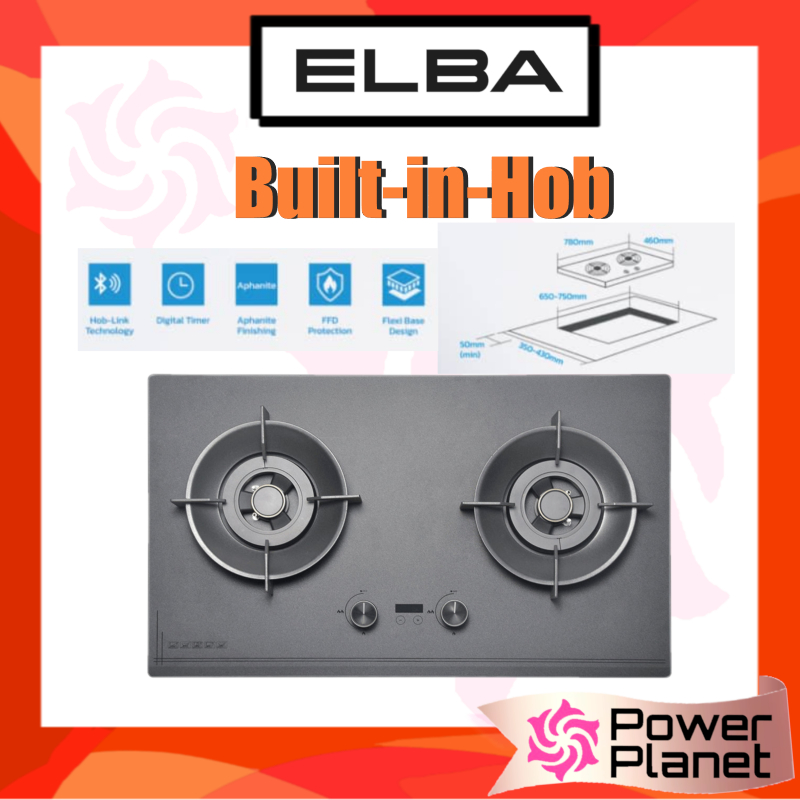 Elba Built-in Hob APHANITE EGH-Q8622D(GR) - Hob Link Technology 5.5kw ...