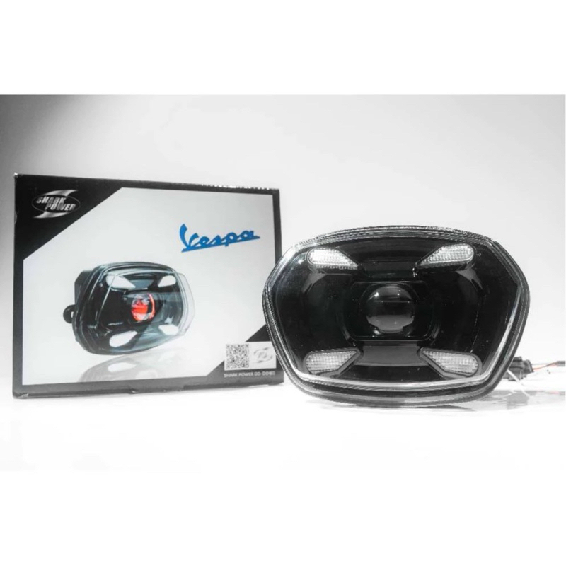 SHARK POWER VESPA LED HEADLAMP TERANG LED PNP VESPA LAMPU DEPAN LED ...