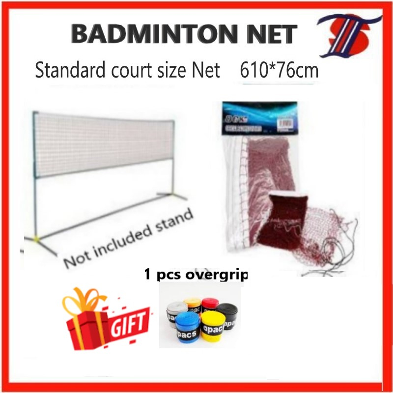 Badminton Net Bulutangkis Standard size 610*76 cm Net badminton Jaring ...