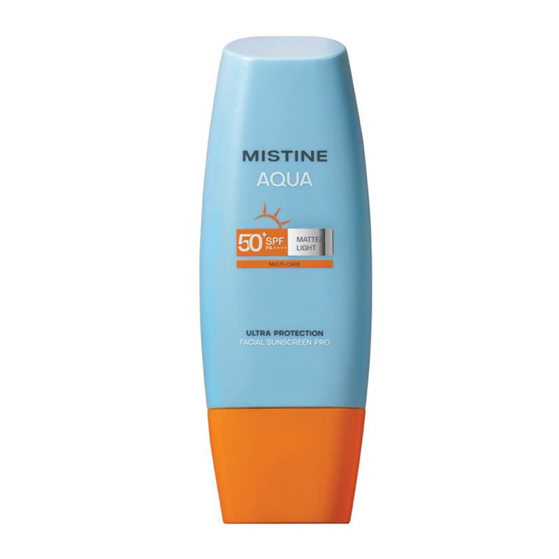 Mistine Aqua Base Ultra Protection Matte Light Facial Sunscreen Pro SPF50 PA++++ 40m | Shopee ...